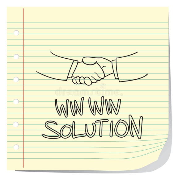 Win Win Solution stock vector. Illustration of situation - 43239428