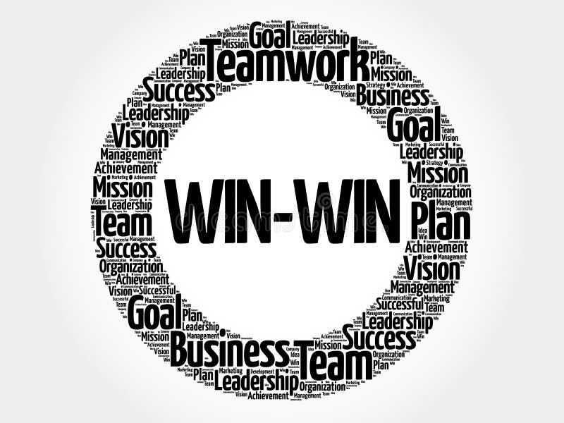 Win-win - Winning Solution Circle Stock Illustration - Illustration of ...