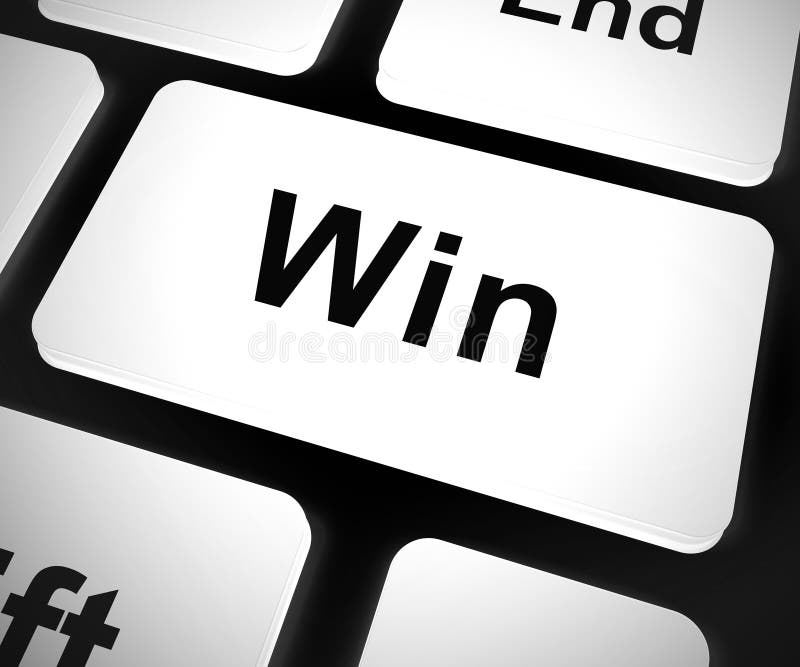 Win or Winner Concept Icon Means To Have Victory in a Competition - 3d ... Win or Winner Concept Icon Means To Have Victory in a Competition - 3d ...