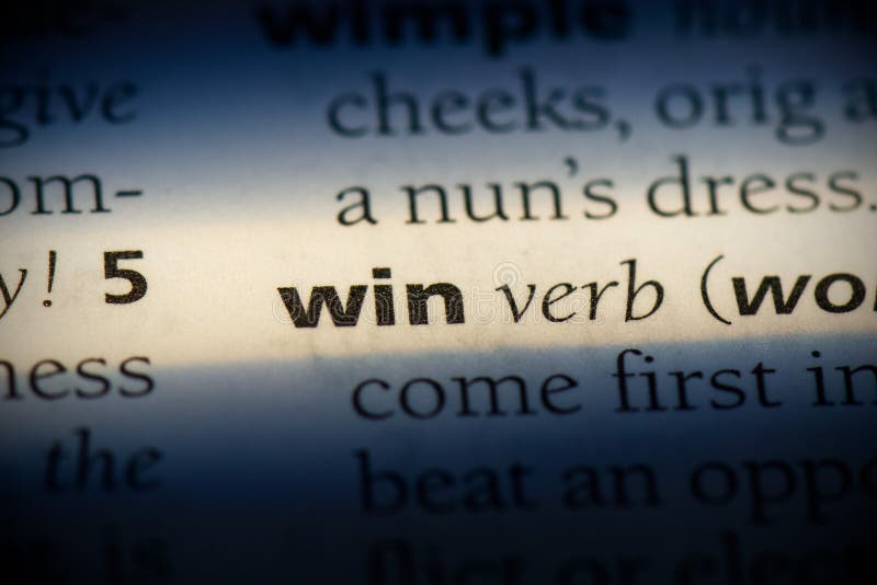 Definition Of The Word Win-win Stock Image - Image of word, dictionary ...
