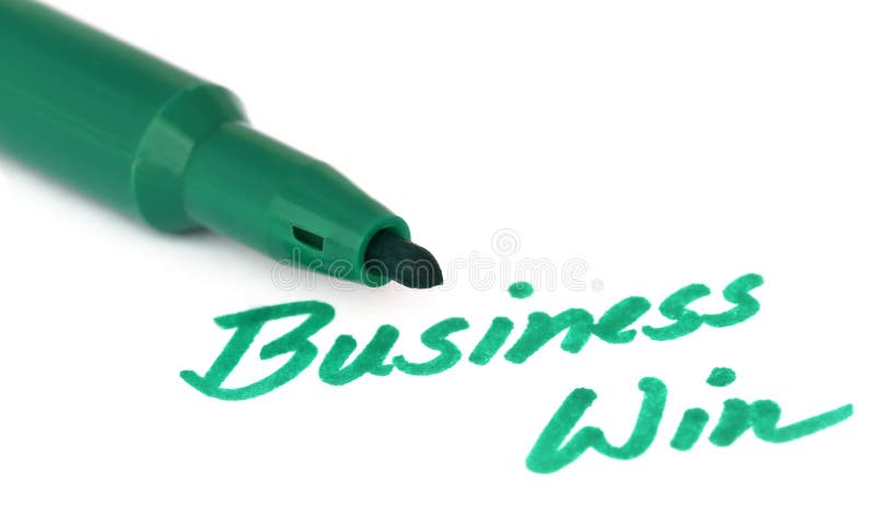 Win Written on a Paper with Pen Stock Image - Image of green, chart ...