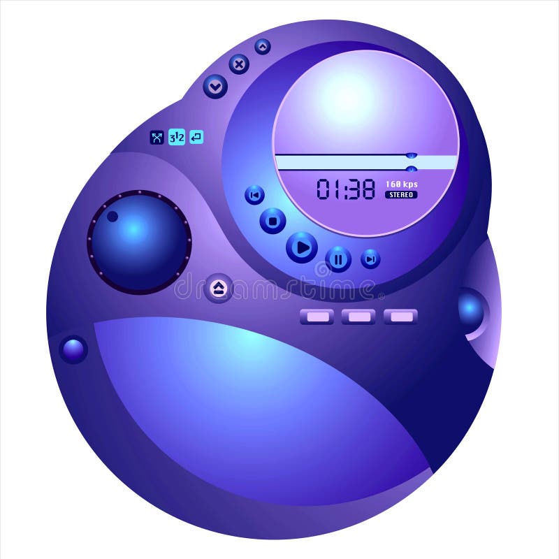 Winamp skin stock illustration. Illustration of audio, design - 306782