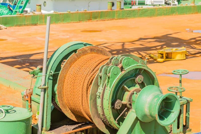 Crane Hook Assembly with Cables Stock Photo - Image of korea, machine ...