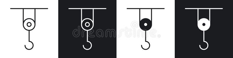 Winch hook icon stock illustration. Illustration of icon - 341314051