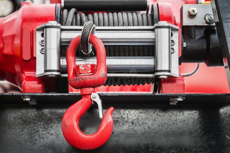 Winch, Old Machinery for Lifting Gear, Concept of Mechanism, Ope Stock ...