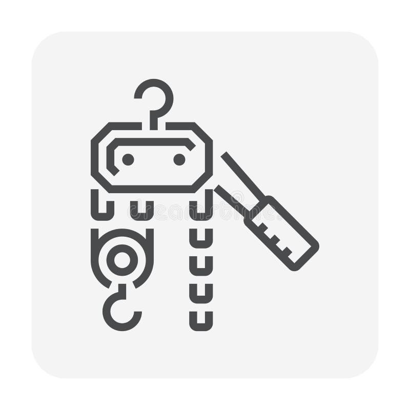 Winch lifting icon stock vector. Illustration of design - 109198745