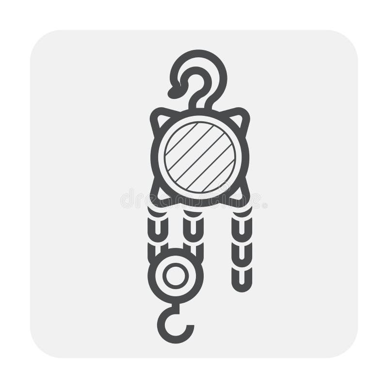 Winch icon black stock vector. Illustration of icons - 179485208