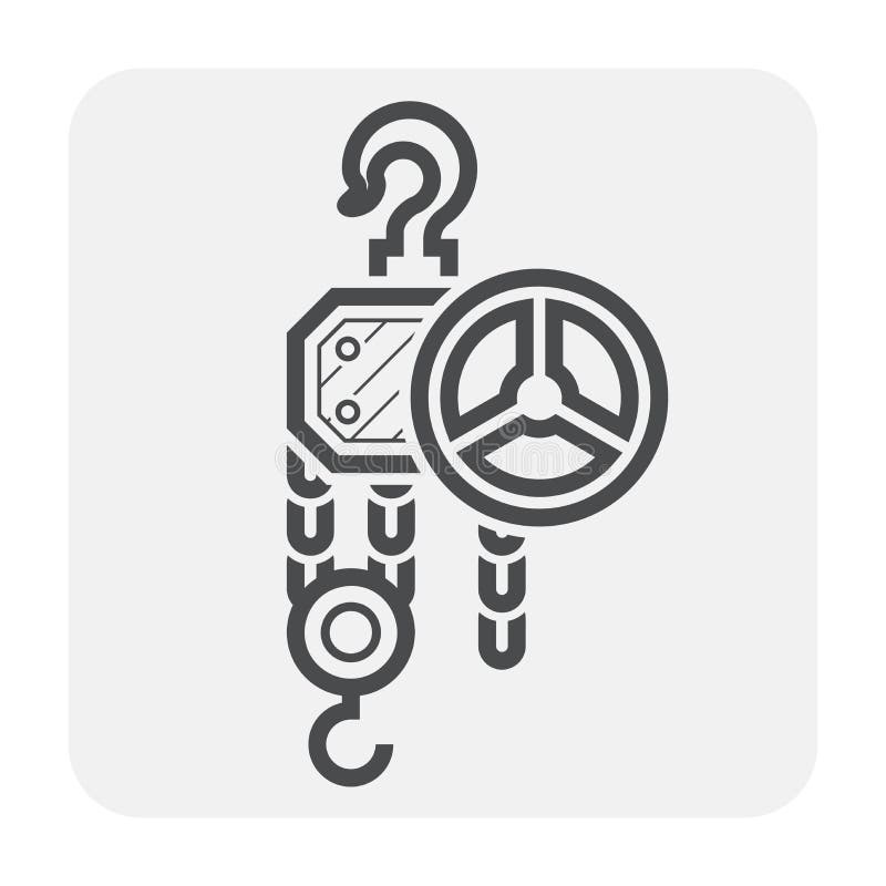 Winch icon black stock vector. Illustration of outline - 179369210