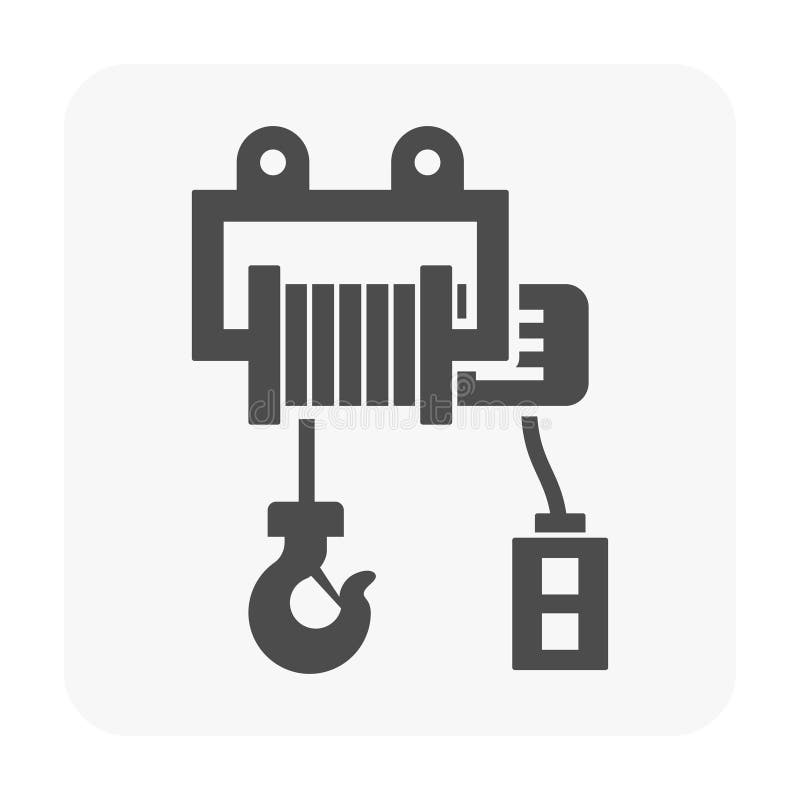 Winch icon black stock vector. Illustration of icons - 179485208