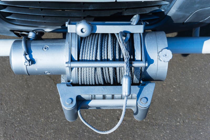 Winch Truck. Attachments for Emergency Situations Stock Photo - Image ...