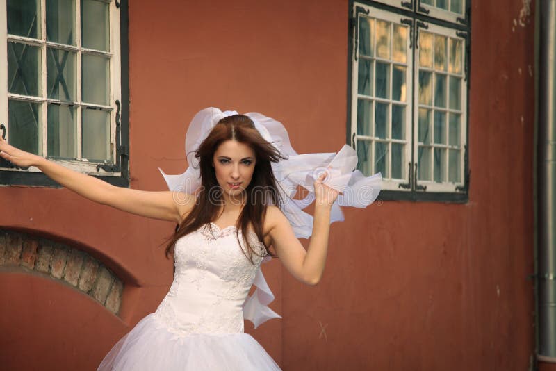 Wind stock photo. Image of excitement, bride, fashioned - 24507096
