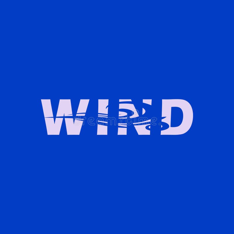 Wind Word Logo, Wordmark Logo, Wind Icon, Wordmark Design, Typeset ...