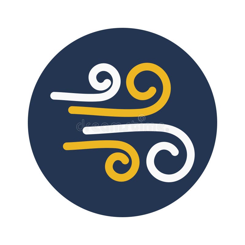 Wind, Air, Forecast, Gale Fully Editable Vector Icon Stock Vector ...