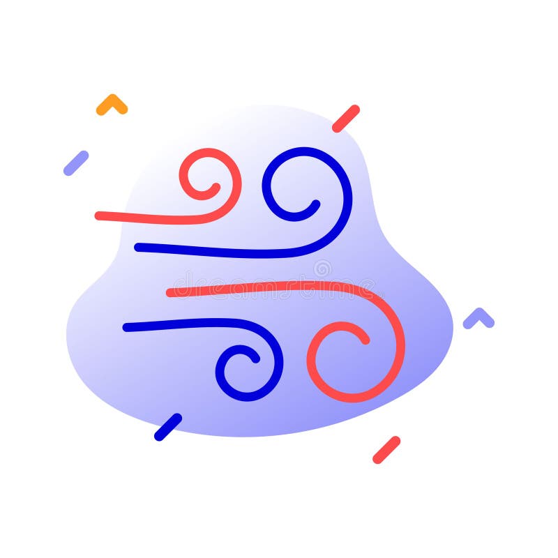 Wind, Air, Forecast, Gale Fully Editable Vector Icon Editorial Stock ...