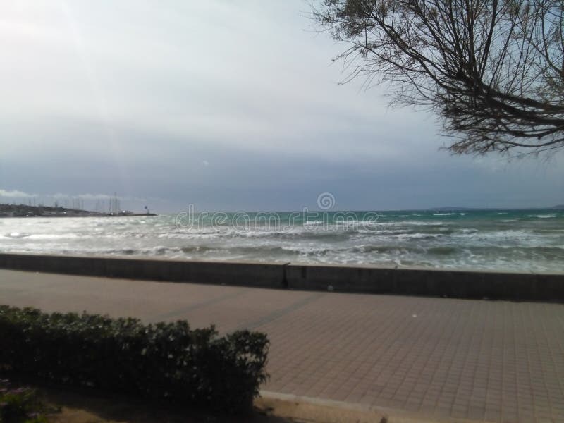 Wind at beach stock image. Image of wind, cold, water - 111400311