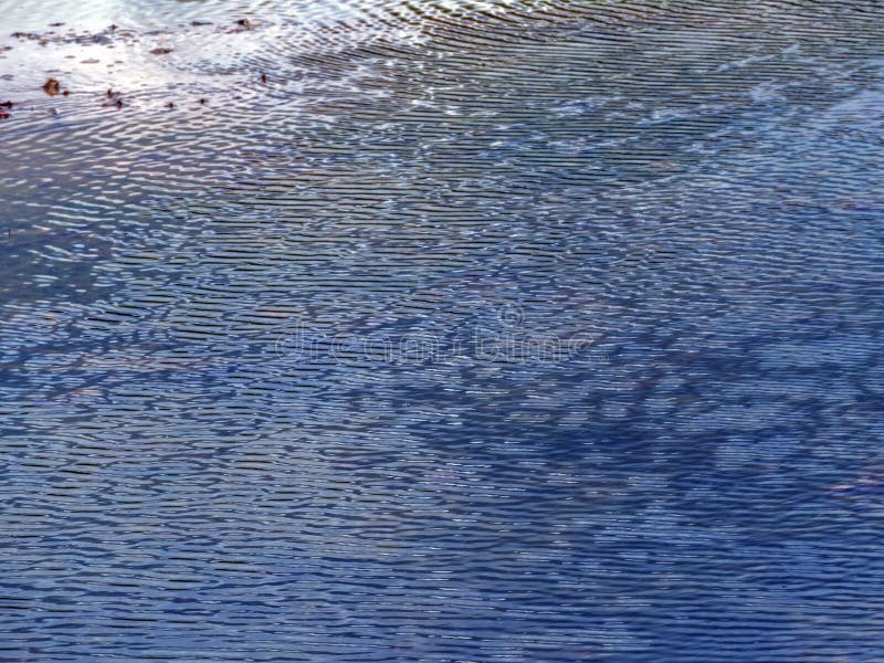 The Wind Blew Ripples on the Surface of Water Stock Image - Image of ...