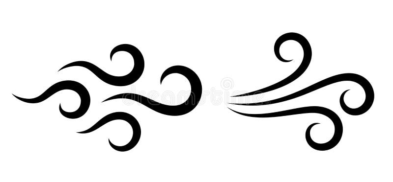 Wind blow vector icons set stock vector. Illustration of perfect ...