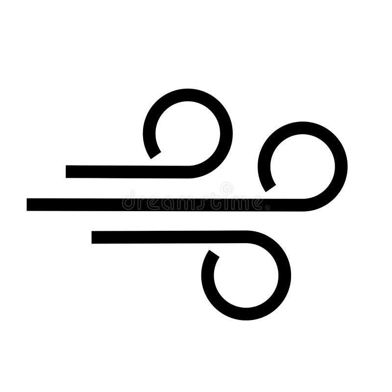 Wind blow vector icons set stock vector. Illustration of perfect ...