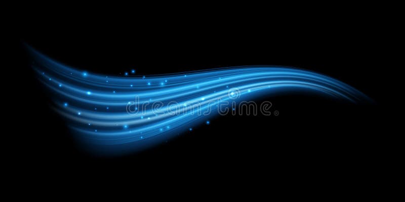 Wind Blowing, Air Flow Effects Stock Vector - Illustration of mist ...