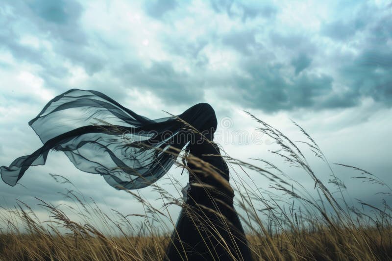 Wind Blowing, Evoking Movement and Power. Forecast Concept Stock Image ...