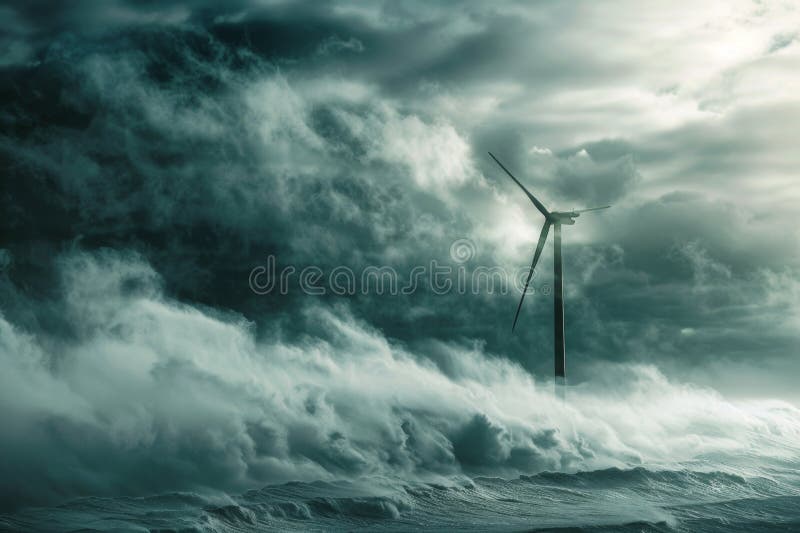 Wind Blowing, Evoking Movement and Power. Forecast Concept Stock Image ...