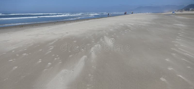 Wind Blown Beach Scenic - Panorama Stock Image - Image of horizon, people: 227899043