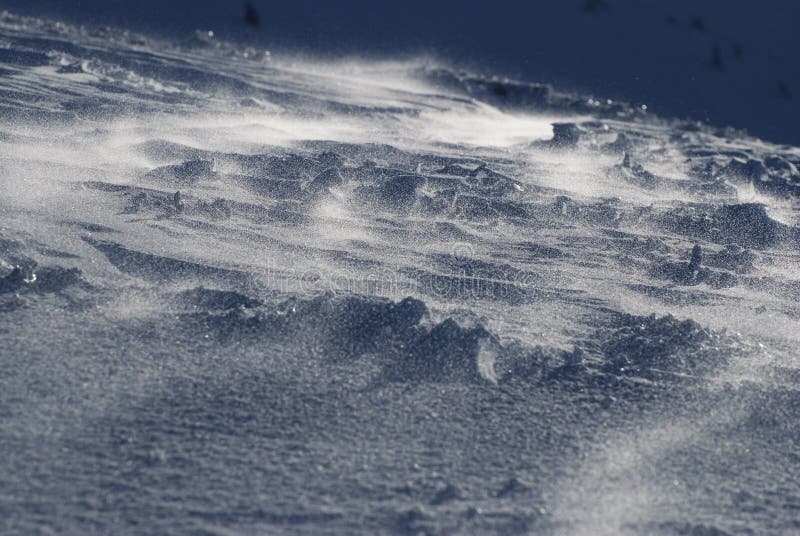 The Wind Blows the Drifting Snow Stock Image - Image of snowy, white ...