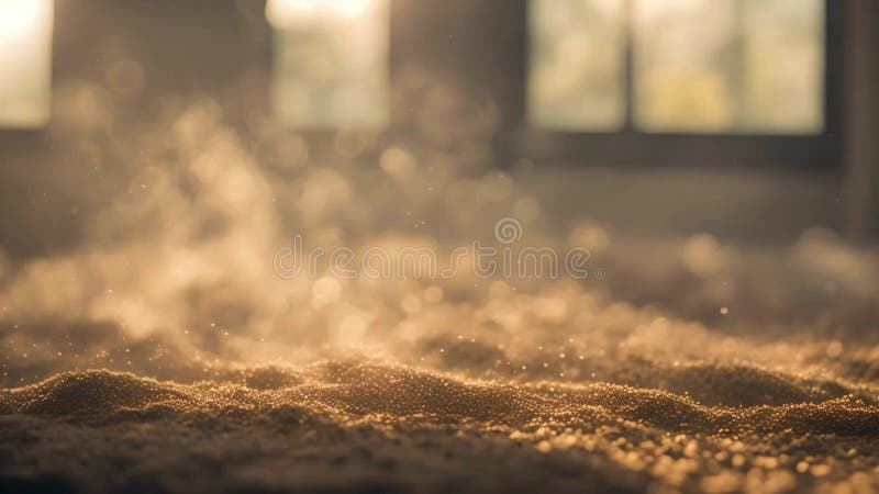 Wind Blows Dust Particles into the Air, Floating.AI Generated Stock ...