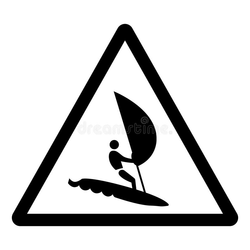 Wind Boarding Symbol Sign, Vector Illustration, Isolate on White ...