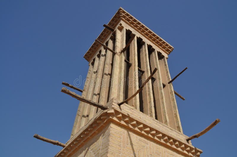 Yazd Wind Catcher stock photo. Image of cool, iran, roof - 6299506