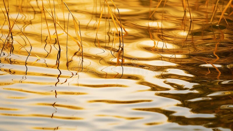 Wind Causes Water Surface To Ripple in Upward Direction.AI Generated ...