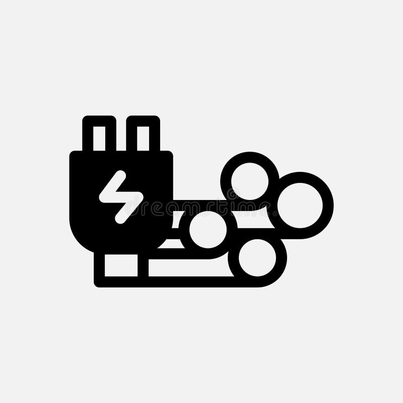Wind and Charging Icon Semi Solid, Free Energy and Green Energy Concept ...