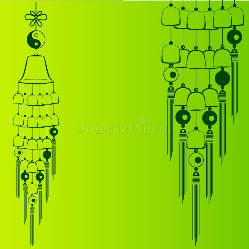 Wind Chimes. Design Element Stock Vector - Illustration of design ...