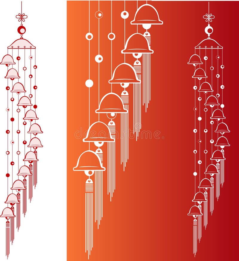 Wind Chimes. Design Element Stock Vector - Illustration of home ...