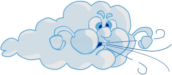 Wind and Cloud stock illustration. Illustration of artwork - 1390412