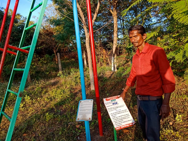 Wind Compass Science Technique Displayed in Park in India January 2020 ...