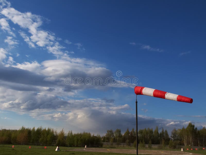 Wind cone stock image. Image of flight, direction, landing - 93626299