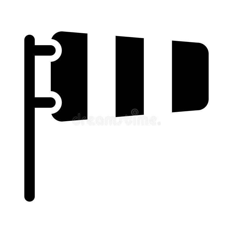 Wind Cone Icon in Dualtone Style Stock Vector - Illustration of symbol ...