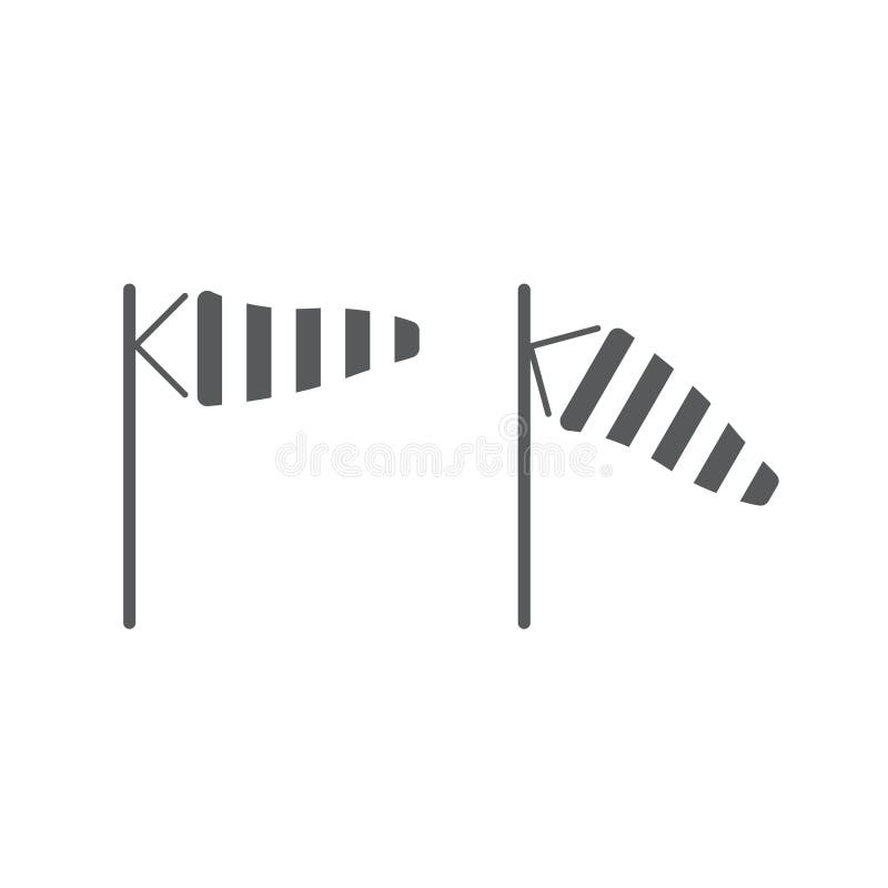 Wind Cone Icon Solid Outline Stock Illustrations – 5 Wind Cone Icon ...
