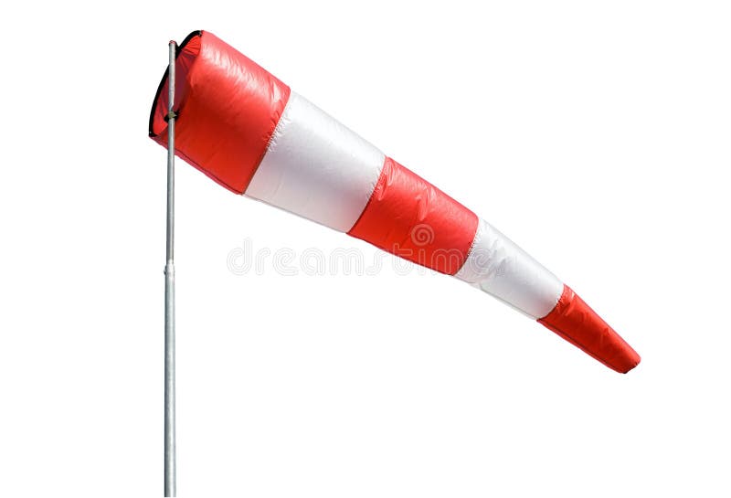 Wind Cone, Isolated on White Background Stock Image - Image of calm ...