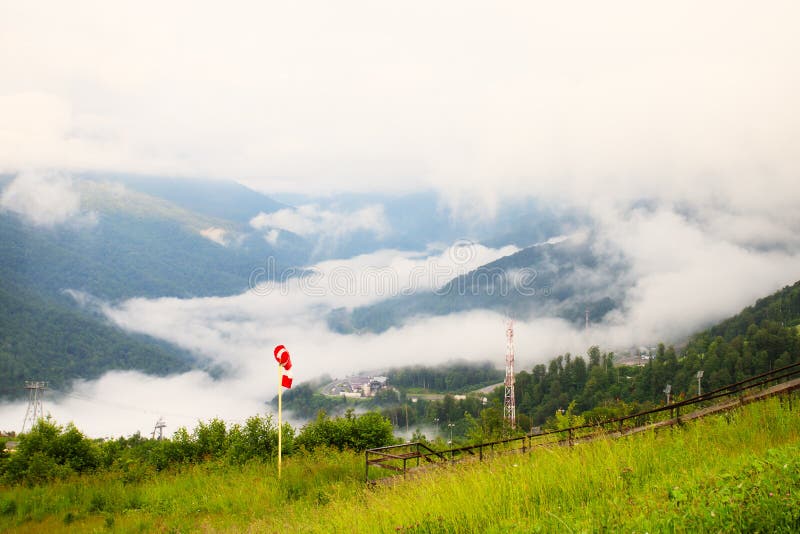 Wind Cone in the Mountains, Weather Vane Stock Image - Image of weather ...