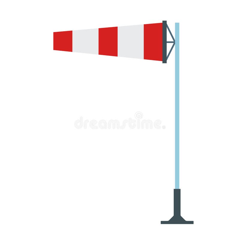 Wind Cone Icon. Solid and Outline Stock Vector - Illustration of wind ...