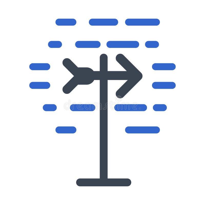 Wind direction icon stock vector. Illustration of symbol - 239873390