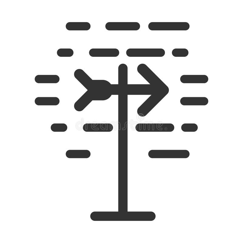 Wind direction icon stock vector. Illustration of gust - 239881313