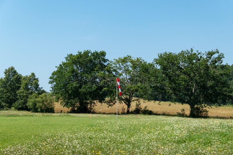 The Wind Direction Indicator on the Prairie Stock Photo - Image of ...