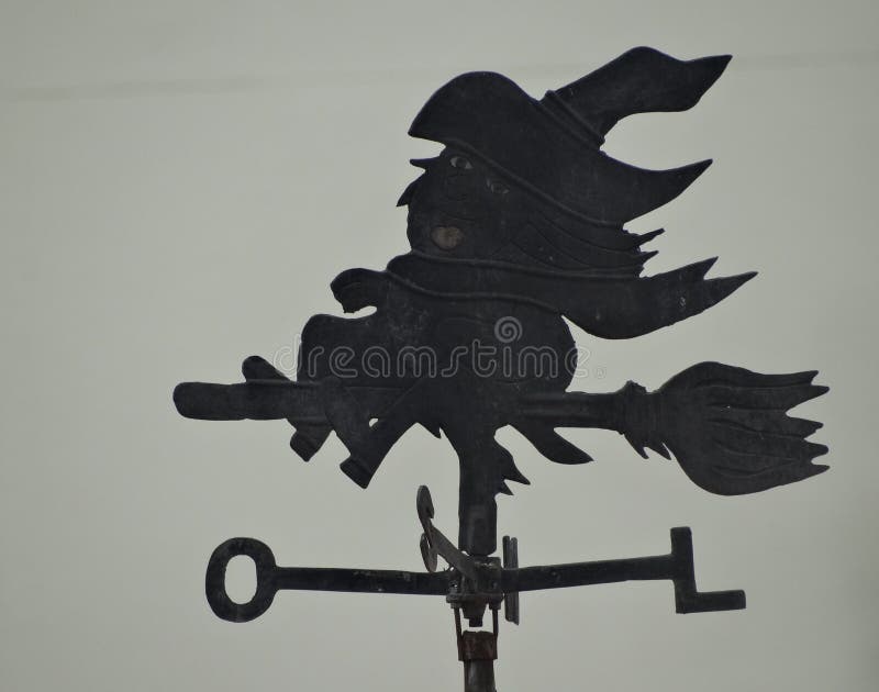 Wind Direction Marker. the Witch is Loose Stock Photo - Image of ...