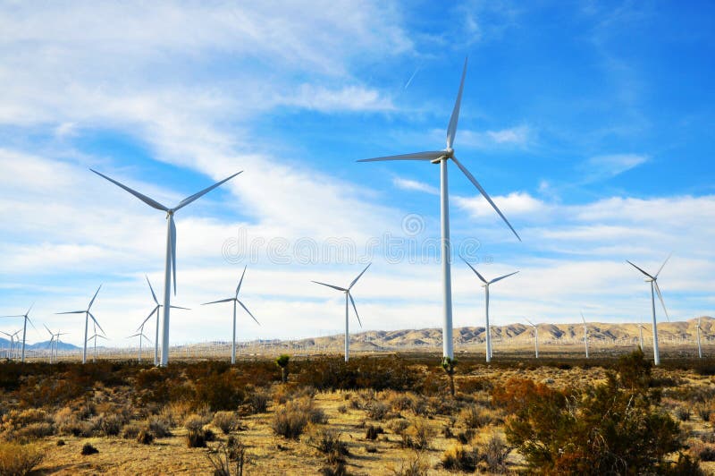 The Wind Driven Generator stock image. Image of mojove - 22654597