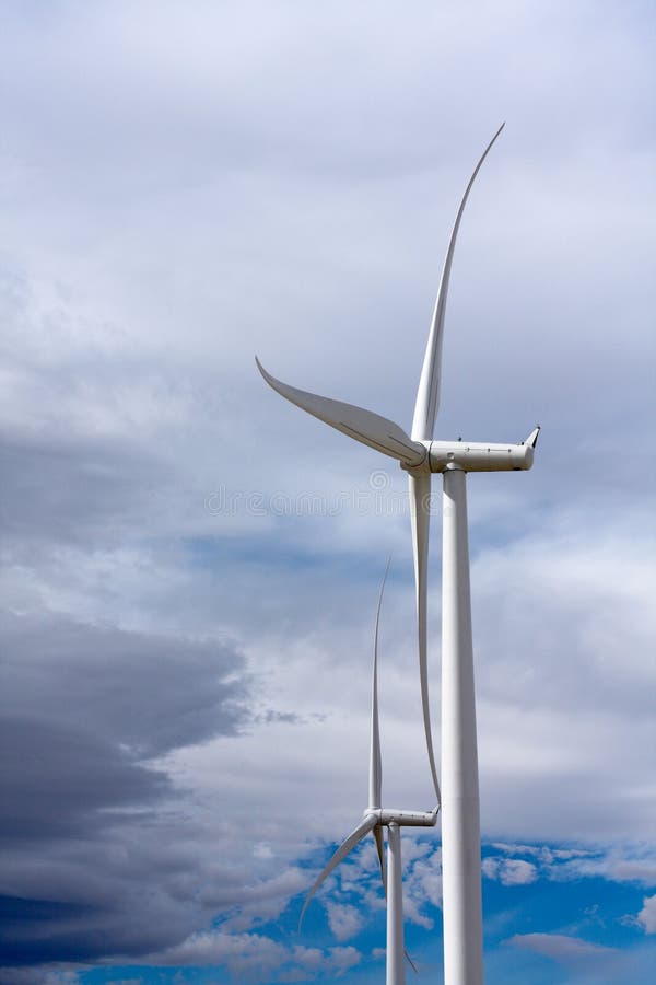 Wind-driven Generator with Blue Sky Stock Photo - Image of energy ...