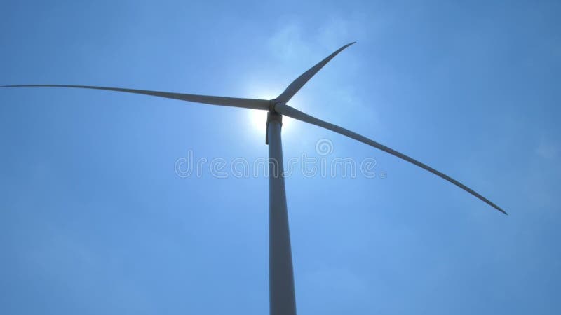 Wind Driven Generator Operates at Eco-friendly Station Stock Video ...