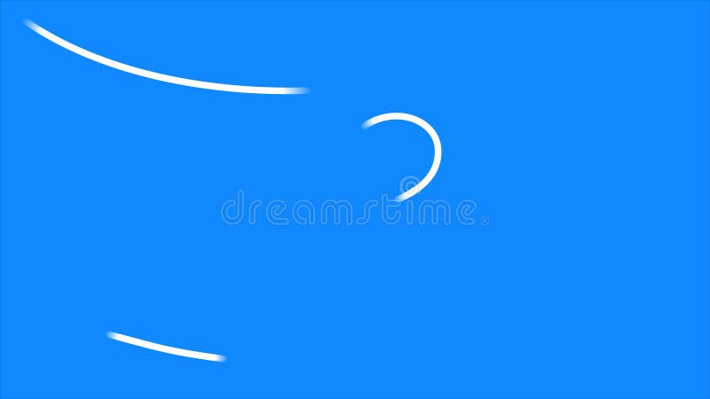 Wind Element Motion Graphic Animation Lines Movement White on Blue ...